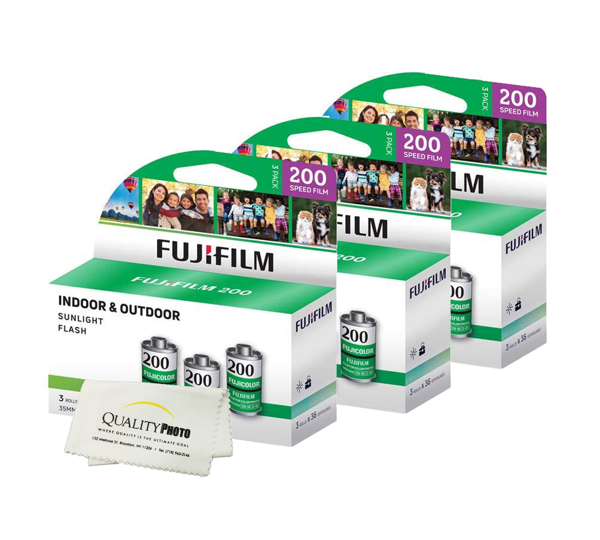 Fujifilm Fujicolor 200 Color Negative Film ISO 200, 35mm Size, 180 Exp ...